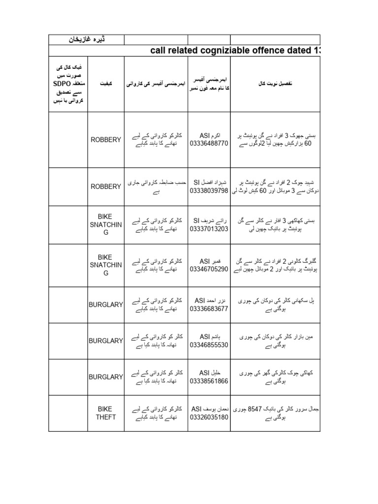 15 calls detail | PDF