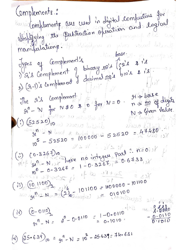 Complements Notes | PDF