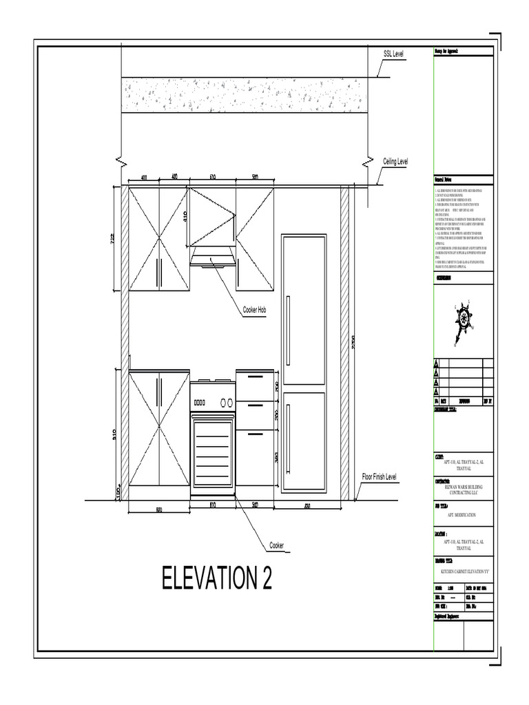 110 Kitchen Elevation-2 | PDF | Building Technology | Civil Engineering