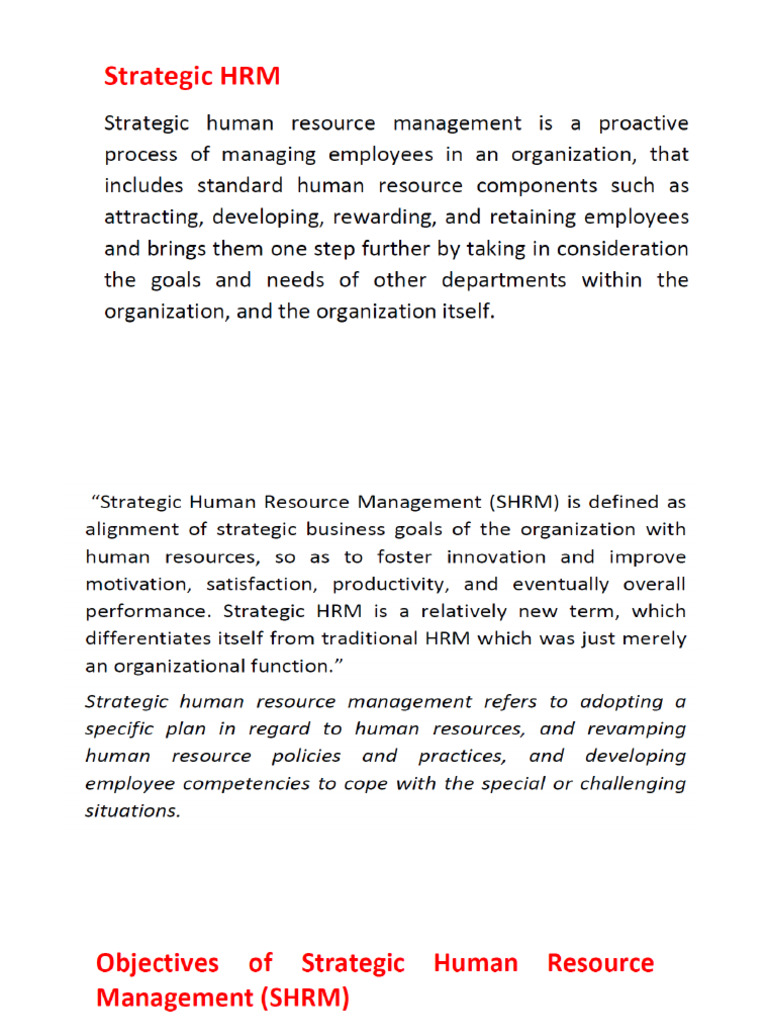 Strategic HRM | PDF