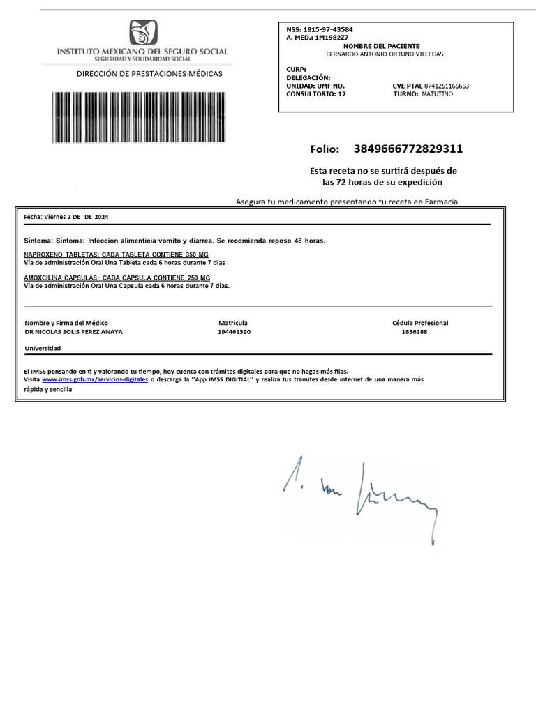 Receta Template | PDF