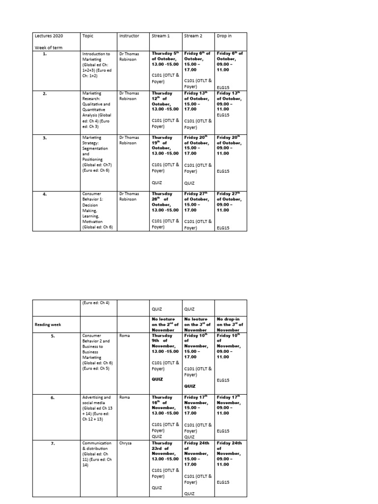 BM1103 Lecture and Reading Plan 2023-24 | PDF | Business Economics ...