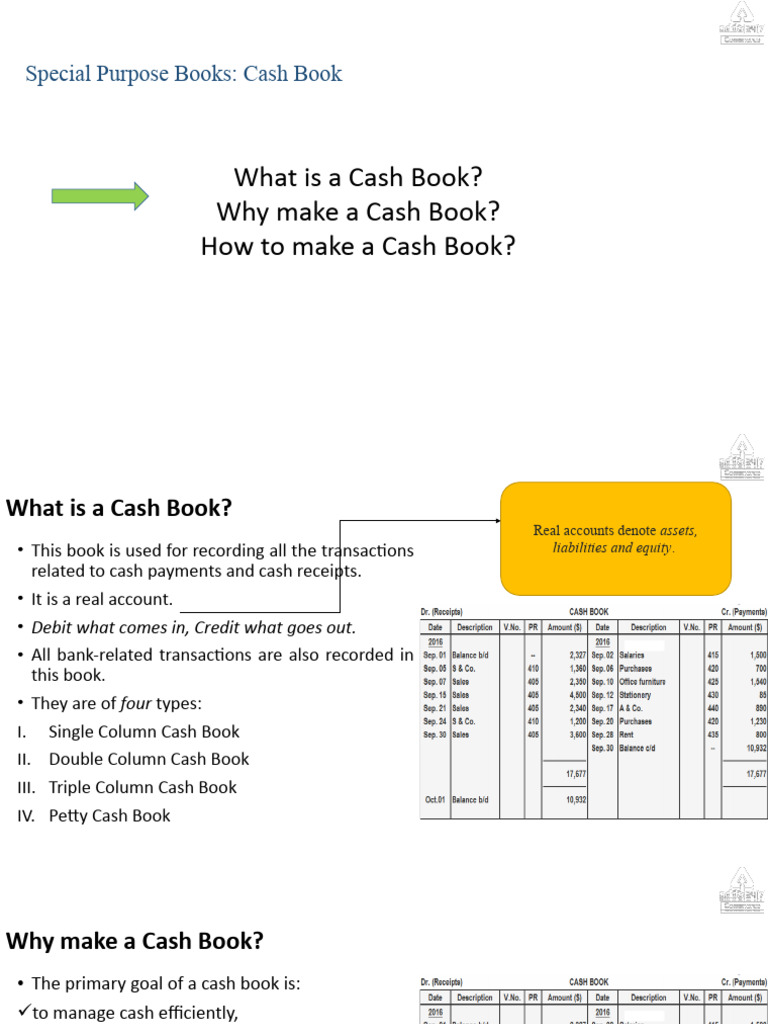 Cash Book | PDF | Debits And Credits | Business Economics