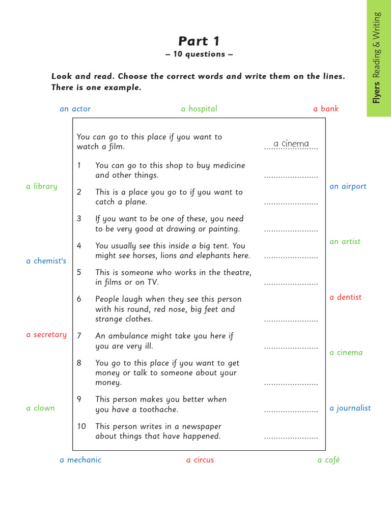 Yle Sample Papers Flyers Vol 1-17-29 | PDF | Butterfly