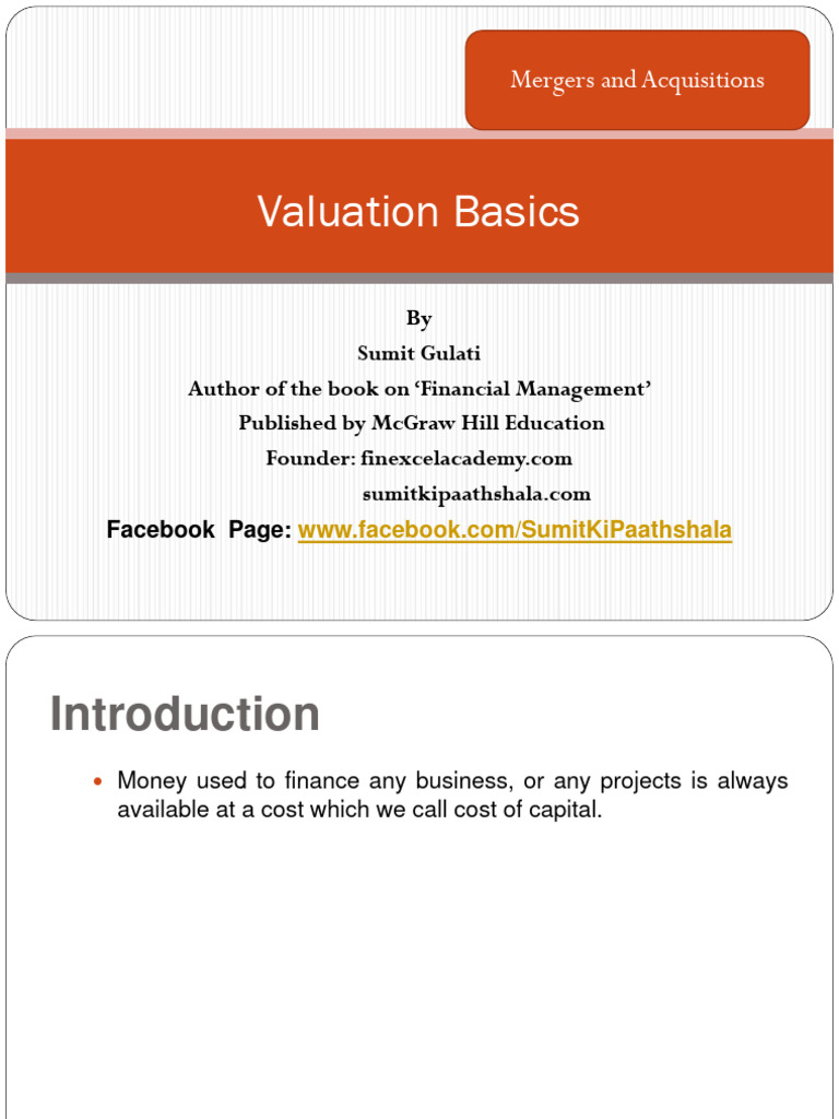 Valuation Basics_Final_Part 2 | PDF | Cost Of Capital | Free Cash Flow