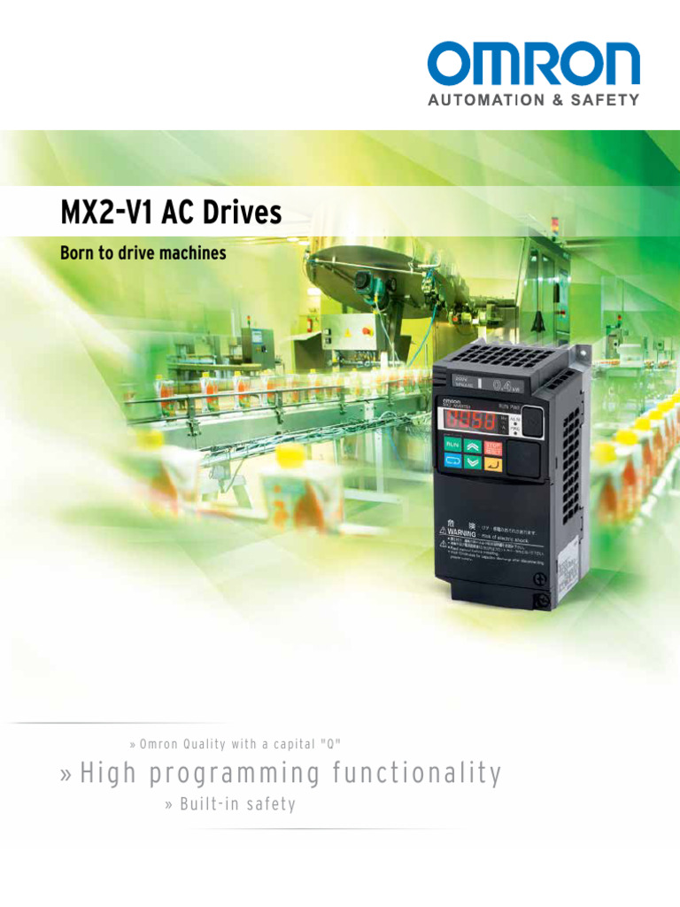 Omron MX2-v1 Drives Brochure | PDF | Power Supply | Alternating Current