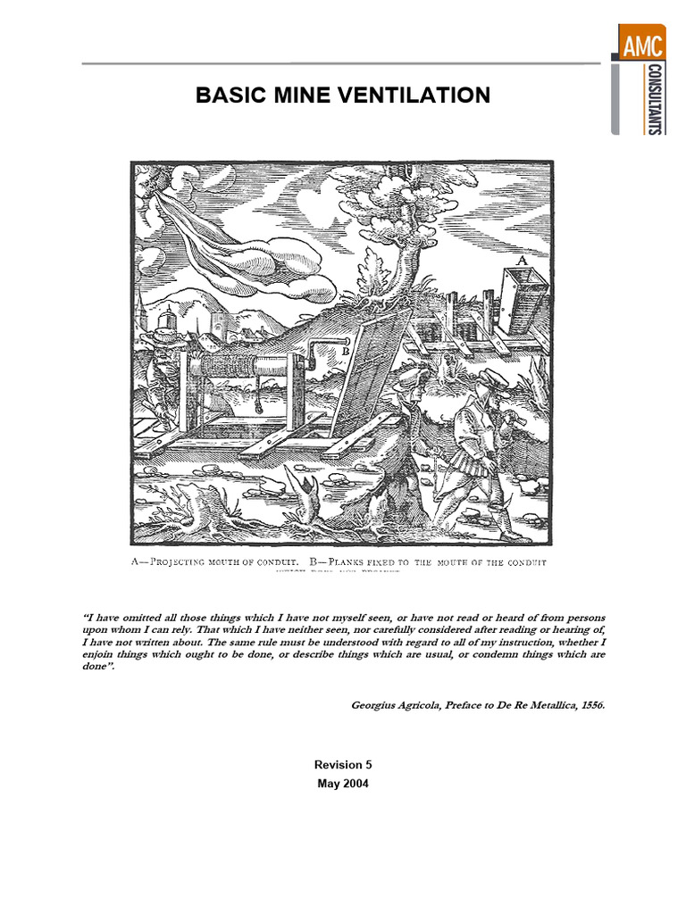 Basic Mine Ventilation - Revision 5 - May 04 | PDF | Respiratory System ...