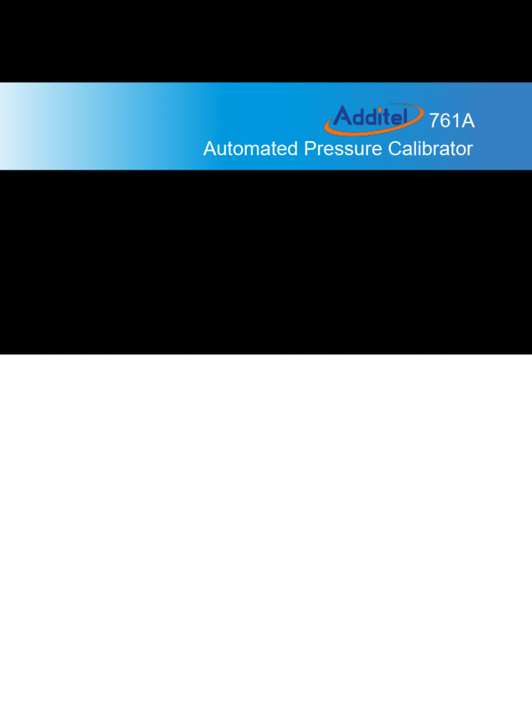 761A User Manual | PDF | Pressure Measurement | Transmitter