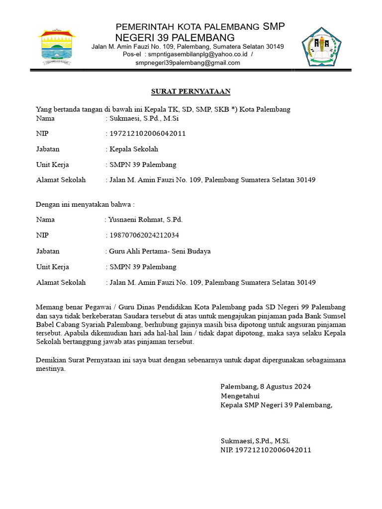 KOP SURAT Fix Neny | PDF