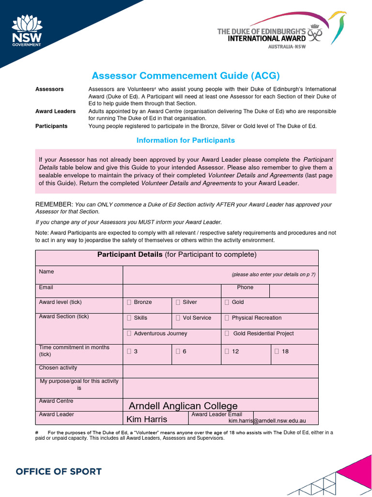 Duke of Ed Assessor Commencement Guide 2019 | PDF | Occupational Safety ...