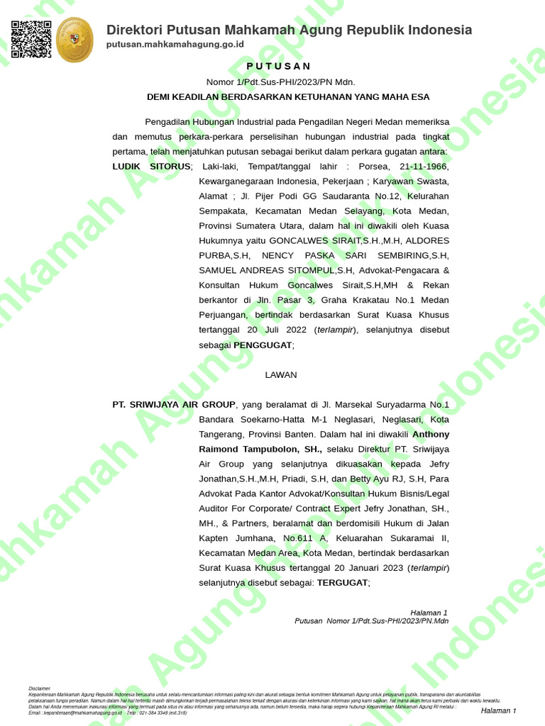 Putusan 1 PDT - Sus-Phi 2023 PN MDN 20240808091255 | PDF