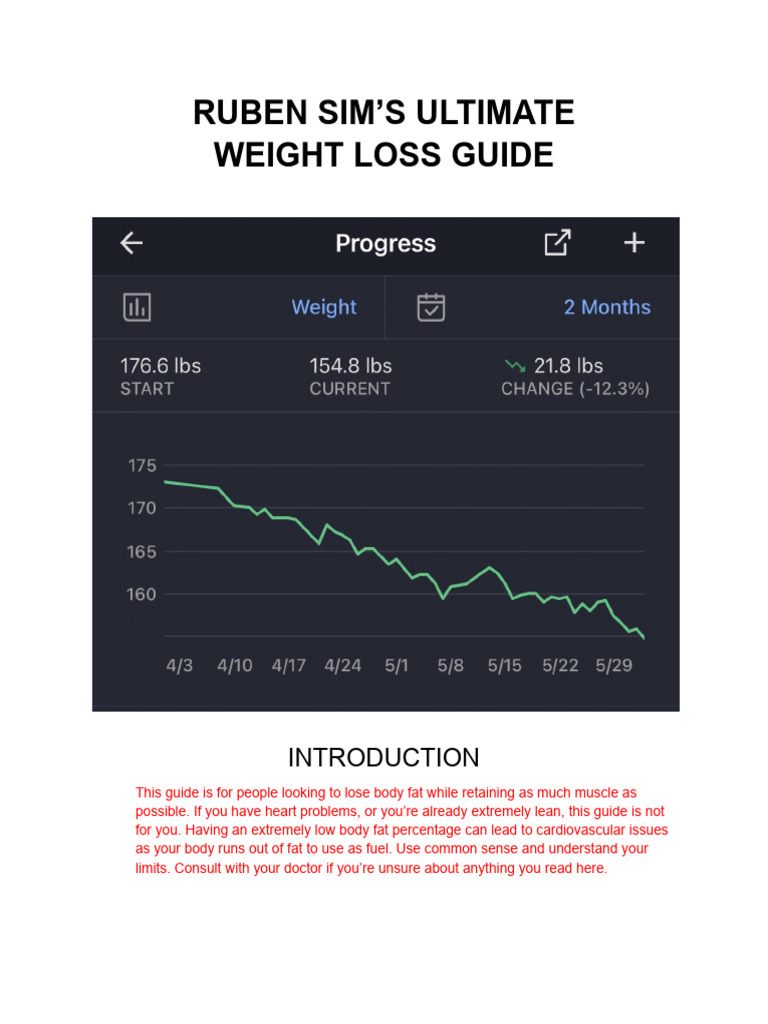 Ruben Sim's Ultimate Weight Loss Guide | PDF | Dieting | Carbohydrates