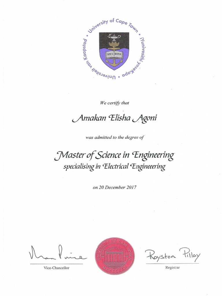 Amakan MSC Cert | PDF