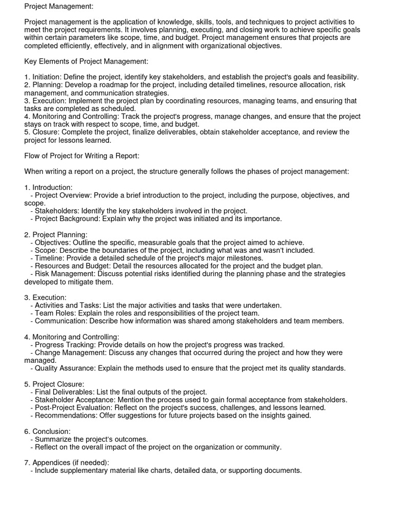 Approch To Writing Project | PDF | Project Management | Business