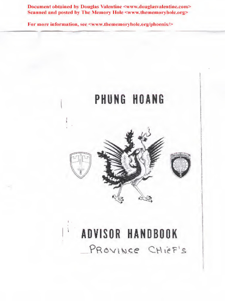 Phung Hoang Advisor Handbook - Text | PDF