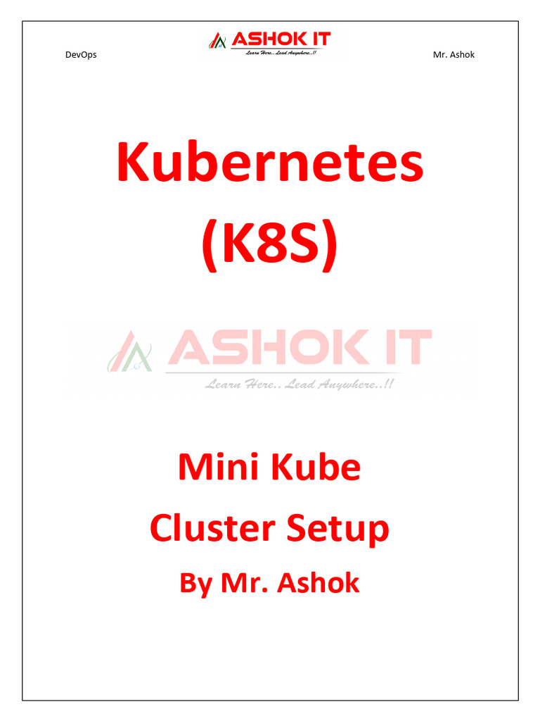 Kubernetes Mini Kube Setup Ashok IT Cab17674 d337 4329 b3d4 ...