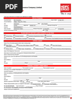 HDFC Ergo GHI Reimbursement Claim Form | PDF | Insurance | Hospital