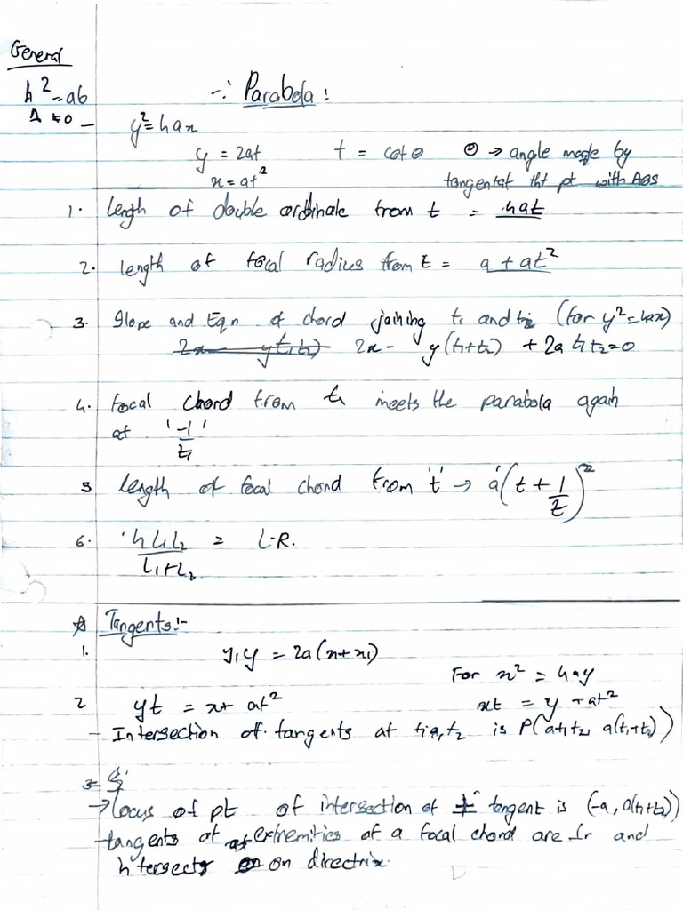 Parabola Notes | PDF | Foreign Language Studies | Teaching Methods ...