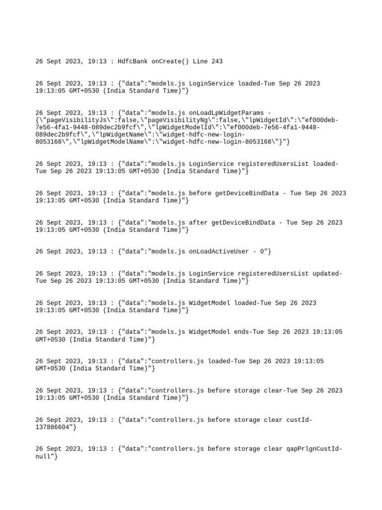 HdfcLogs 20 June 23 | PDF | Computer File Formats | Computer Data