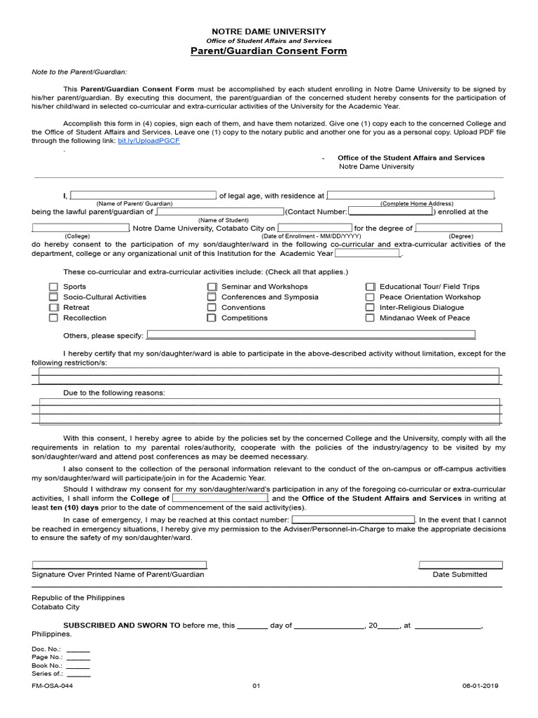 Consent form | PDF | Government | Justice