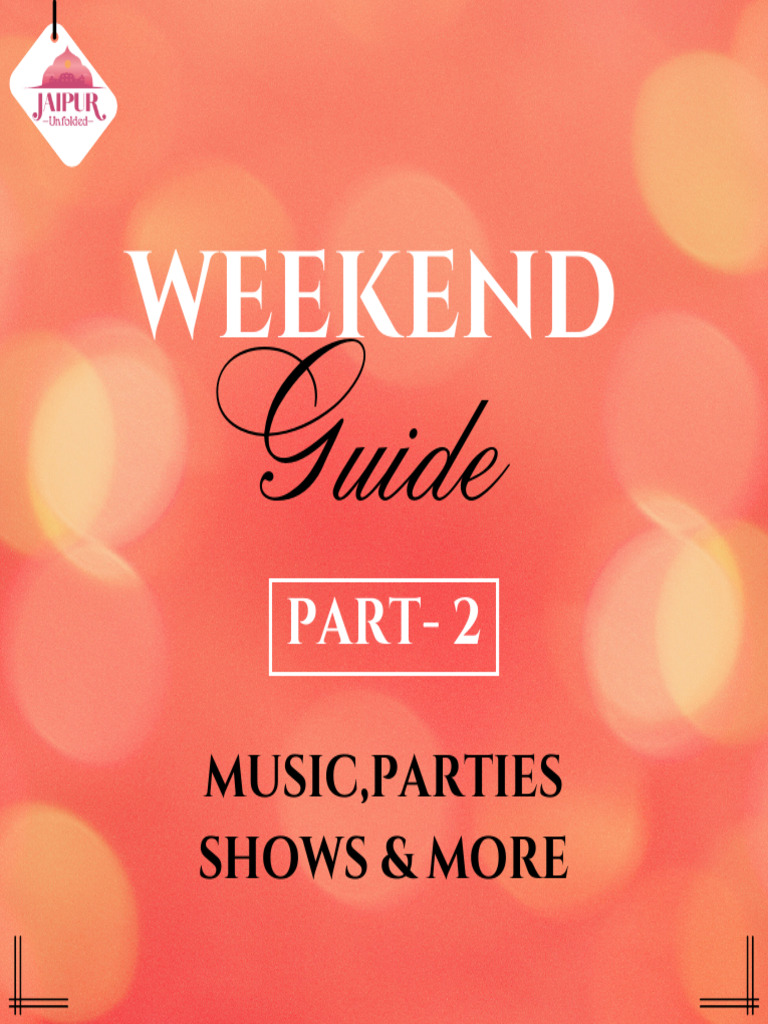Jaipur Weekend Music & Party Guide | PDF | Art
