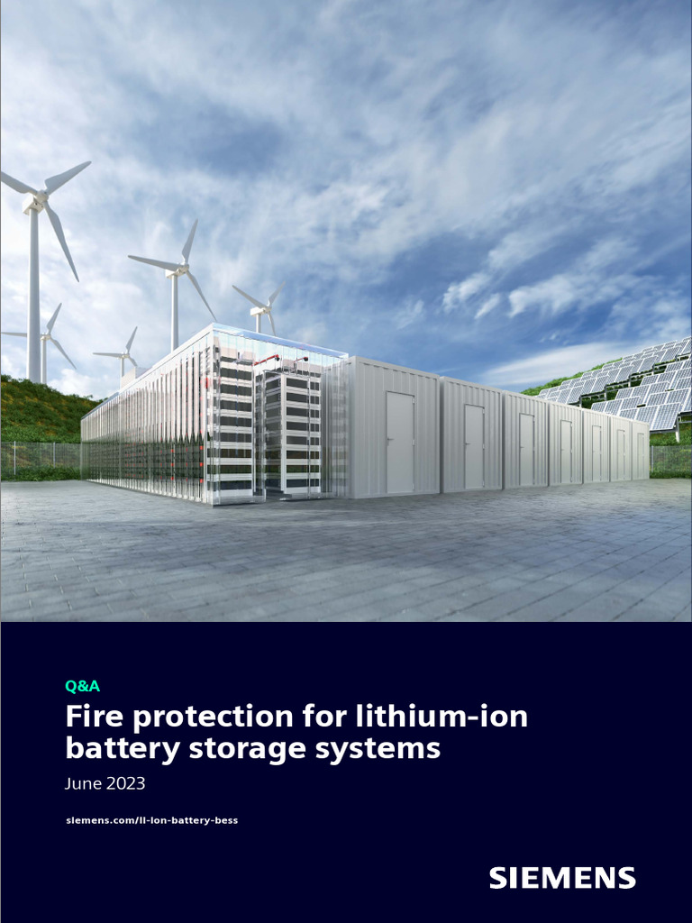 Fire Protection for Li-ion Battery Systems | PDF | Lithium Ion Battery