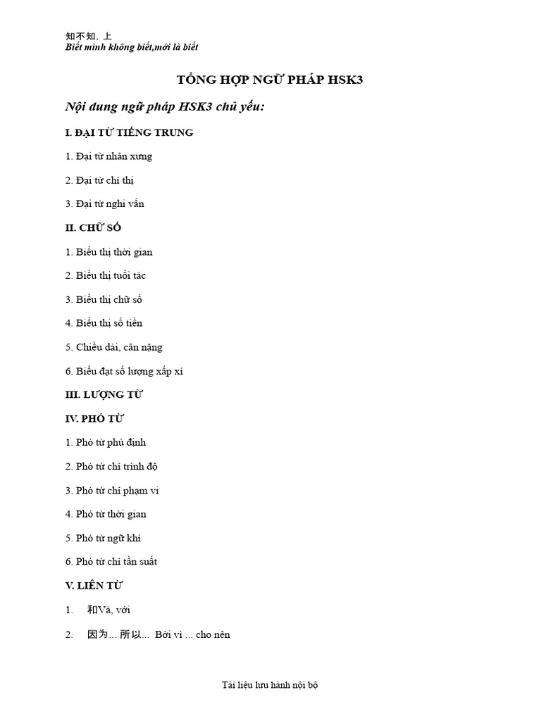 115.tá NG Há P NGá ® PHÃ P HSK3 | PDF