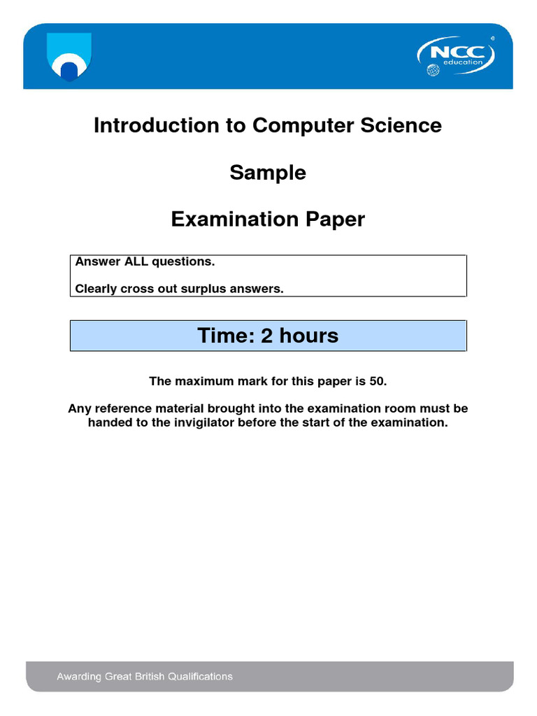 ITCS-Sample-Exam | PDF | Data Compression | Computing