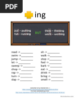 Verb + Ing Practice Worksheet | PDF