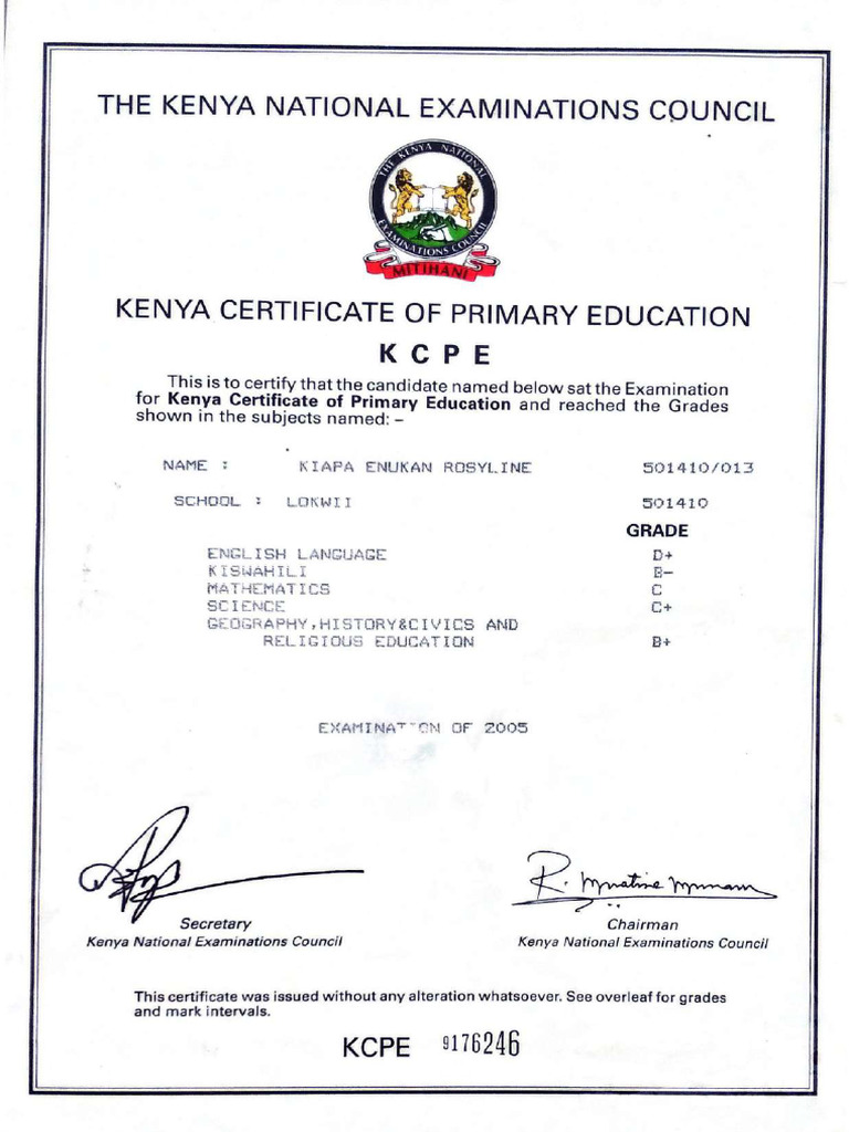 KCPE | PDF