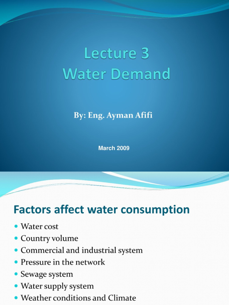 Water Supply | PDF