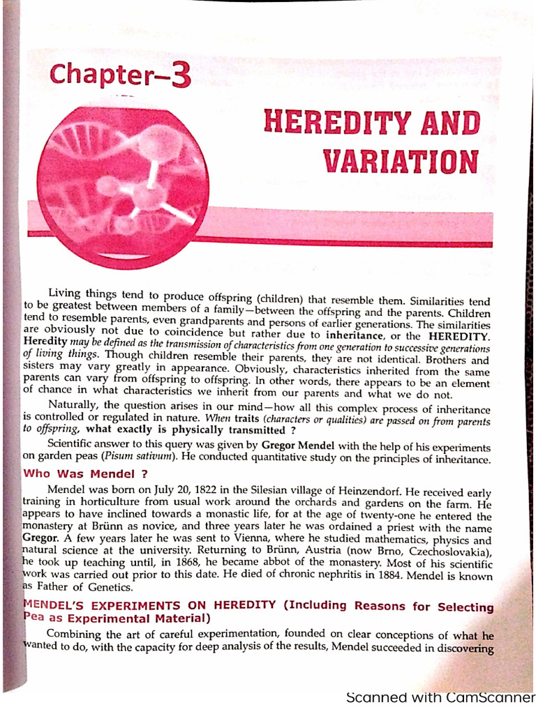 Heredity and Variation | PDF