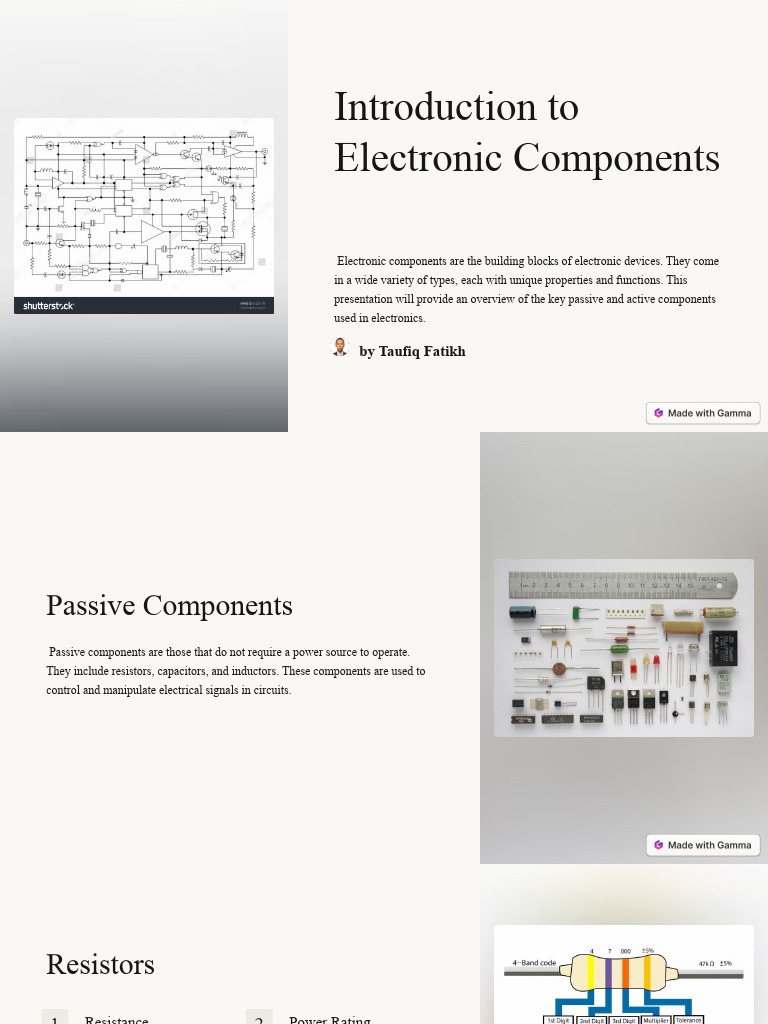 Overview of Electronic Components | PDF | Electronic Component ...