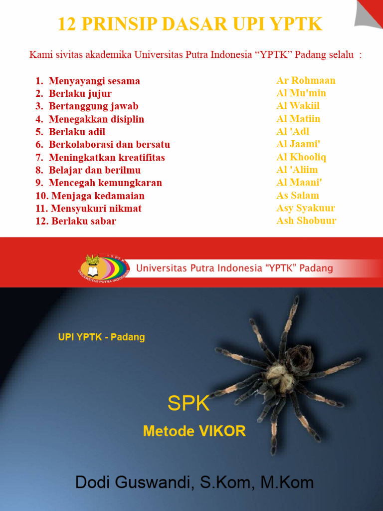 Pertemuan 6 - Metode VIKOR | PDF