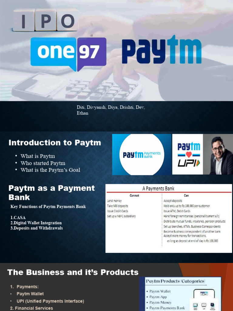 Paytm Final Presentation | PDF | Investing | Private Sector