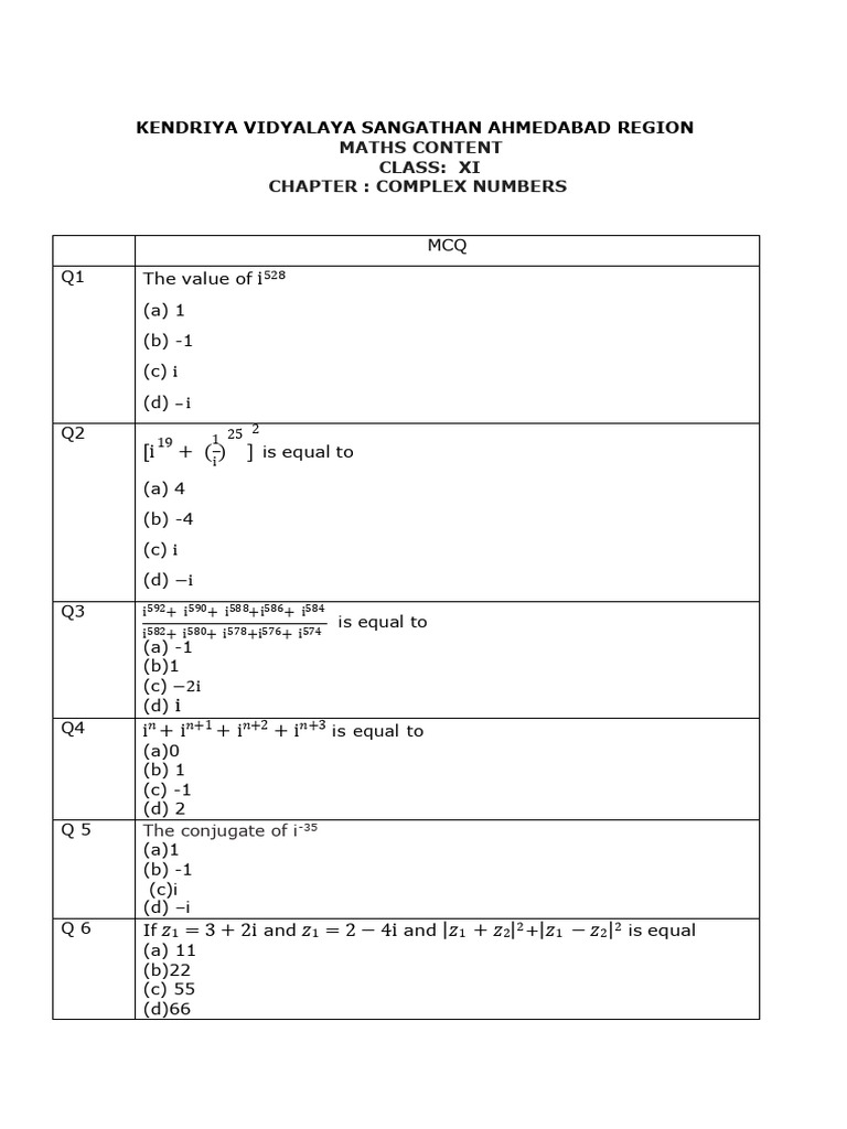 Complex Numbers | PDF | Complex Number | Mathematical Objects
