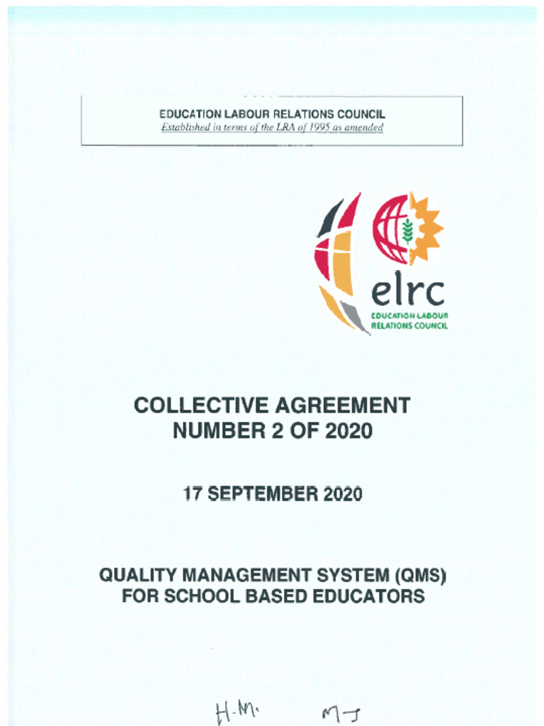 Collective Agreement 2 of 2020 Quality Management System QMS | PDF