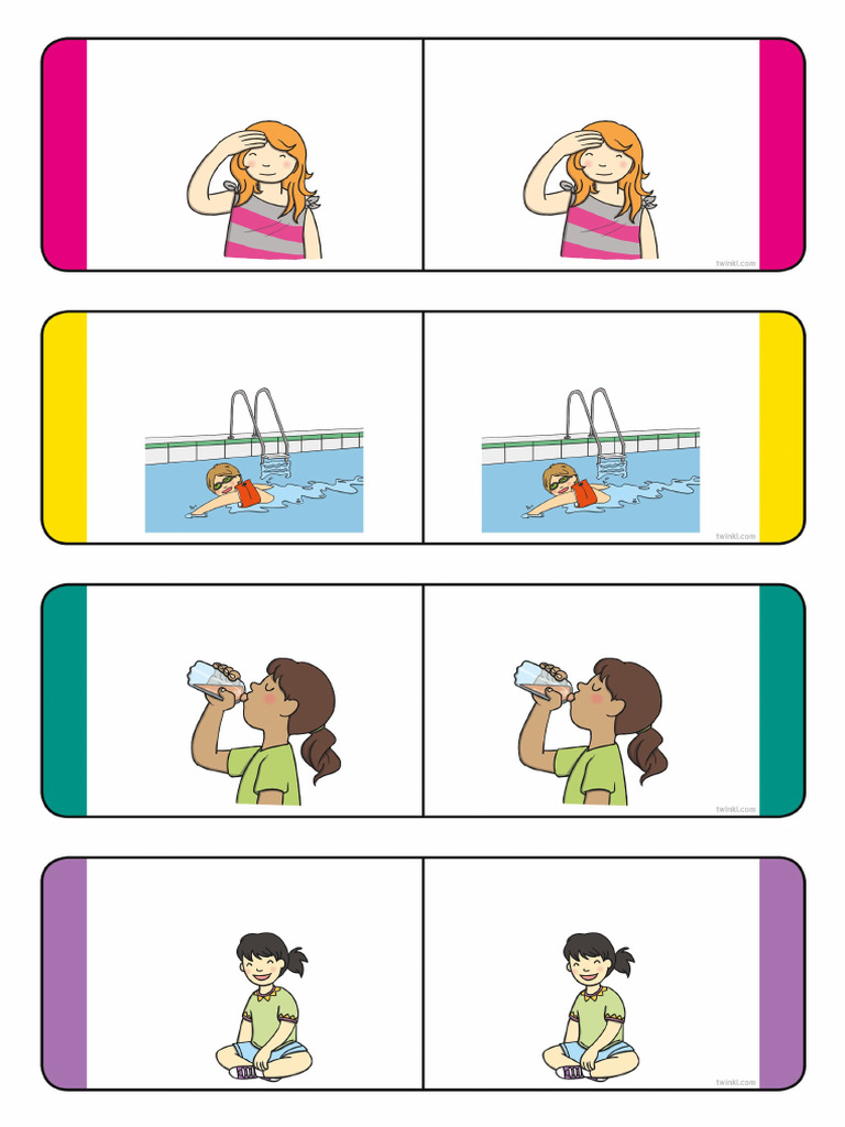 Verbs Memory Game | PDF | Language Arts & Discipline