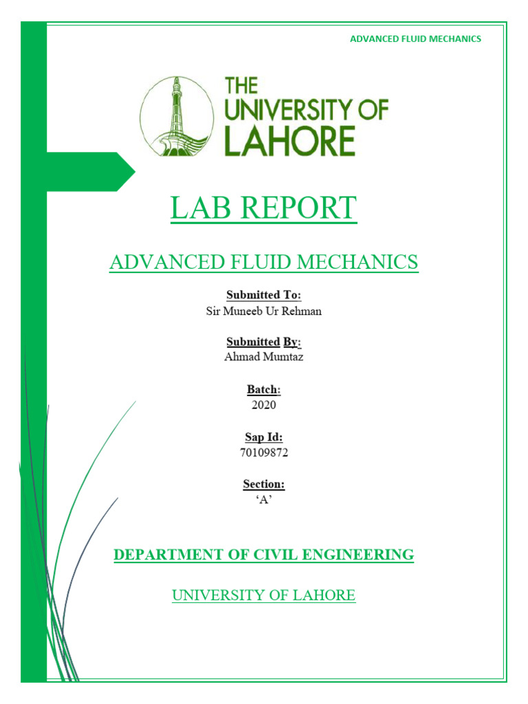 Afm Lab Manual | PDF | Turbine | Reynolds Number