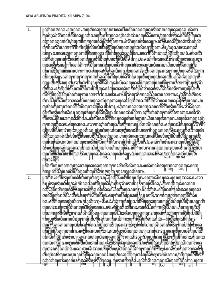 Uh Aksara Jawa | PDF | Written Communication | Languages Of Southeast Asia
