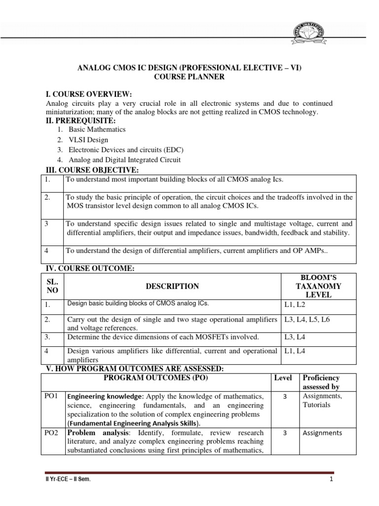 Acicd Handbook IV Ece-II | PDF | Operational Amplifier | Engineering