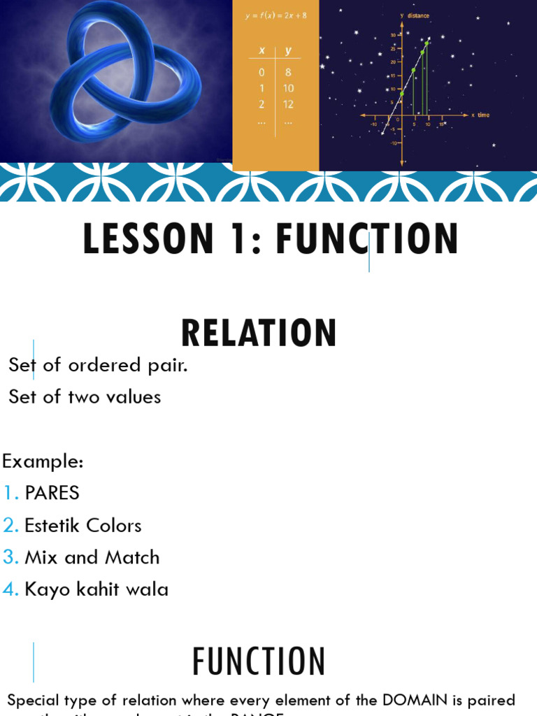 Functions and Relation | PDF | Function (Mathematics) | Applied Mathematics