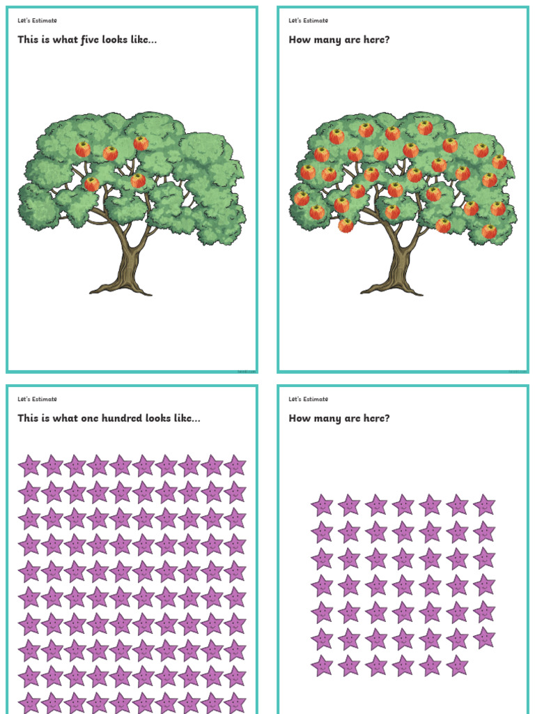 Let's Estimate Challenge Cards | PDF