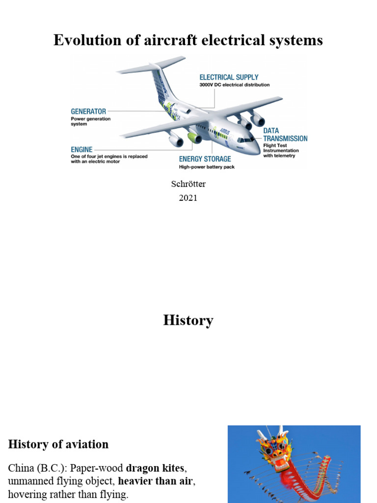Evolution of Aircraft Electrical Systems | PDF | Aeronautics | Aerospace
