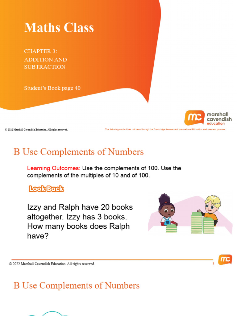 Chapter 3. Use Complements of Numbers | PDF | Animal Glandular Products ...