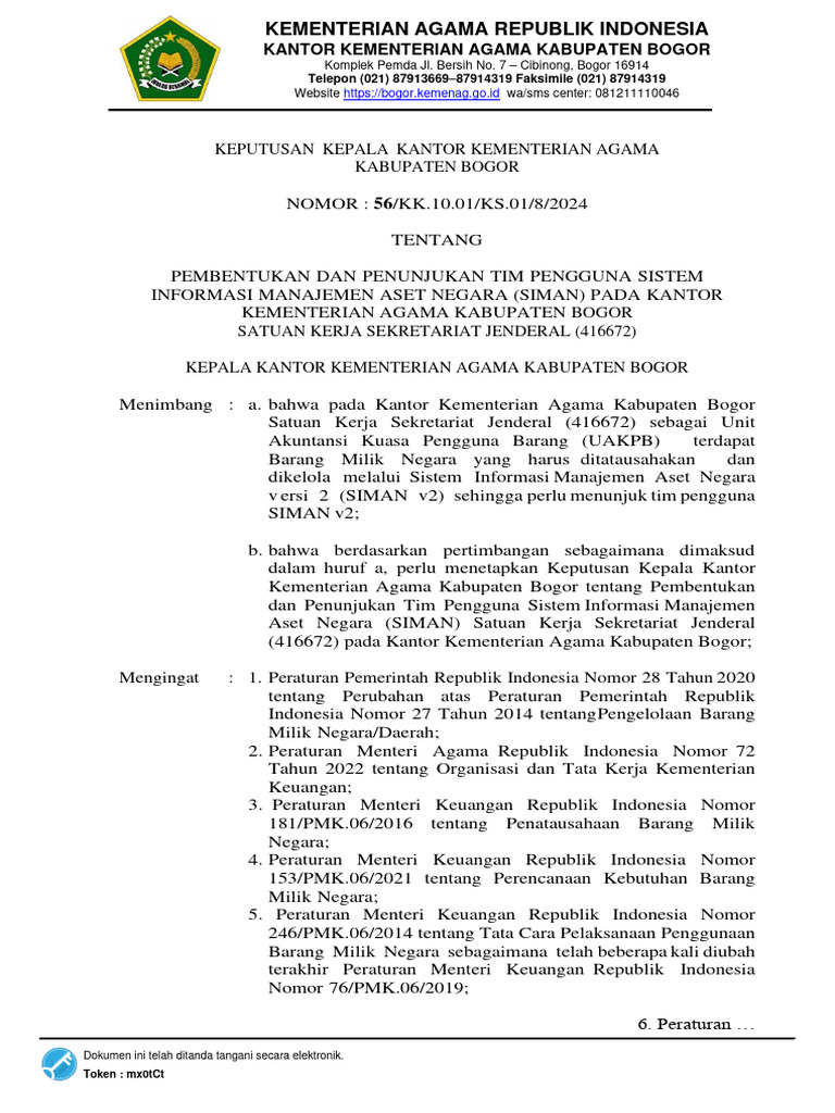 SK Siman V2 2024 Setjen Tte | PDF