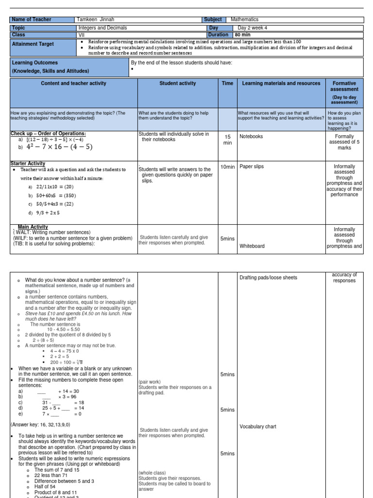 Math7 - Week 4 - Term1 - HCF and LCM | PDF | Learning | Numbers