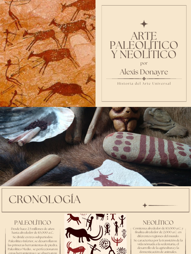 Paleolitico y Neolitico | PDF | Arte roquero | Paleolítico