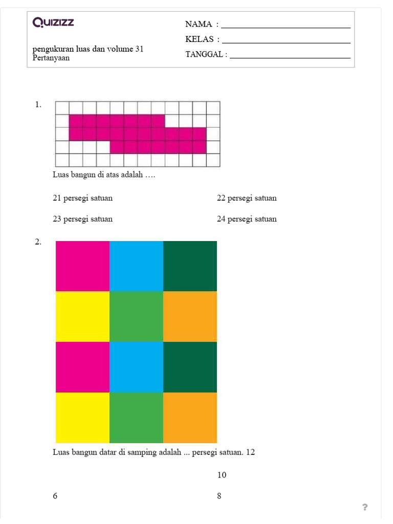 Pengukuran Luas Dan Volume | PDF