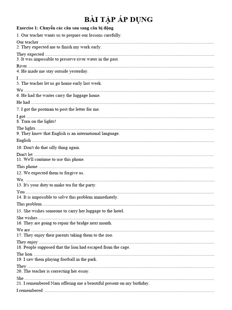 BT PASSIVE VOICE (1207) | PDF